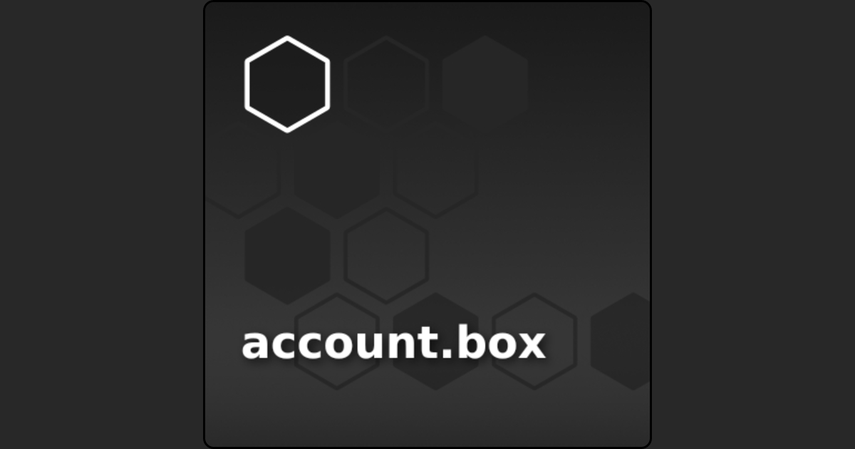 account.box - Profile | .box
